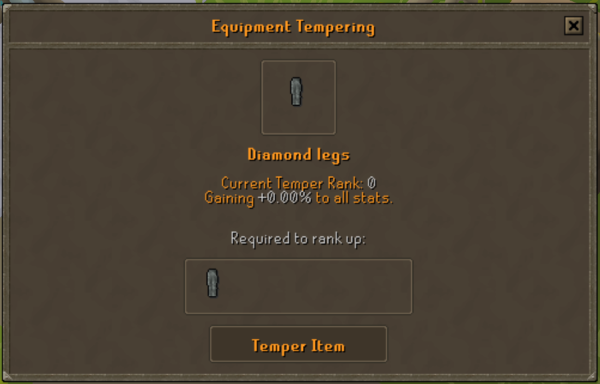 Tempering - August Wiki